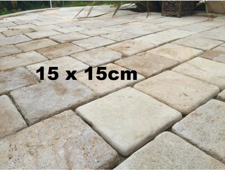 Pavé tomette 15x15cm, épaisseur 3cm – Prix au m² – FRANCEPIERRE