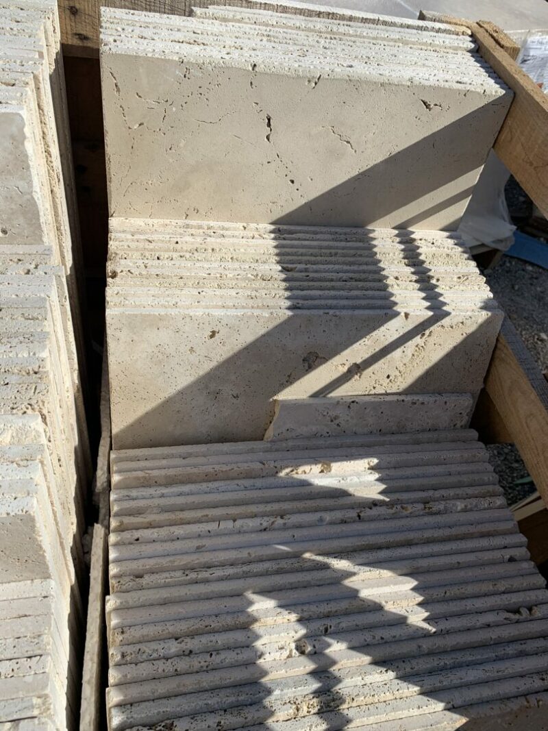 Travertin Classic Light Mix Nuancé bande 40,6cm, épaissseur 1,2cm – Prix au m² – FRANCEPIERRE