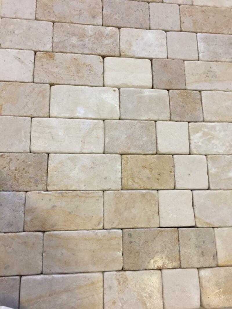Pavé ANTICA© DONUTS Pierre de France toutes nuances de Beige, Bandes 10 ...